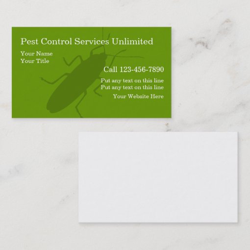 Pest Control Business Cards | Zazzle