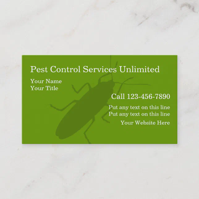 Pest Control Business Cards | Zazzle