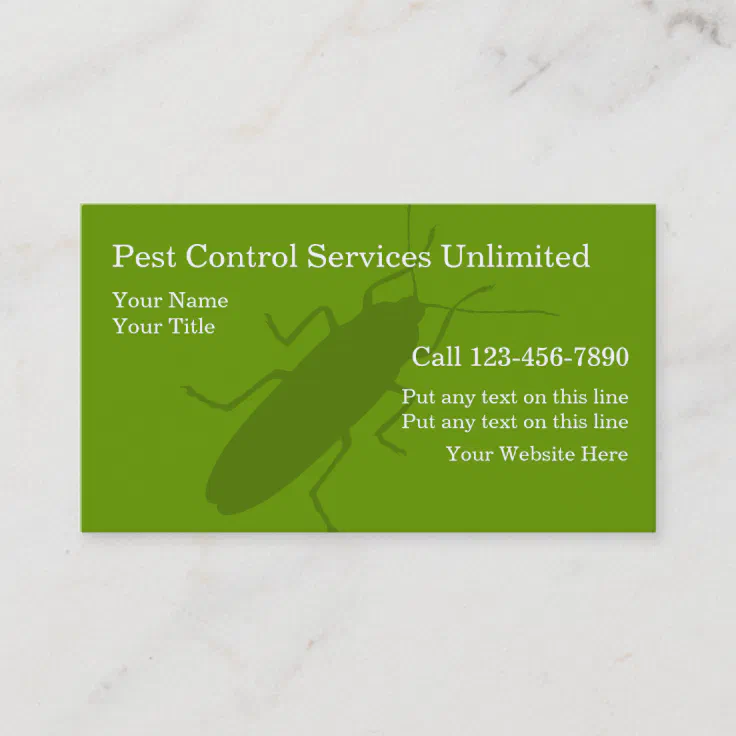 Pest Control Business Cards | Zazzle