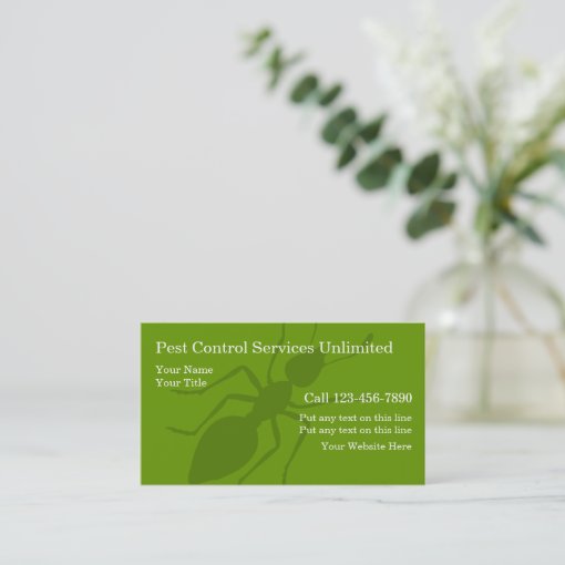 Pest Control Business Cards | Zazzle