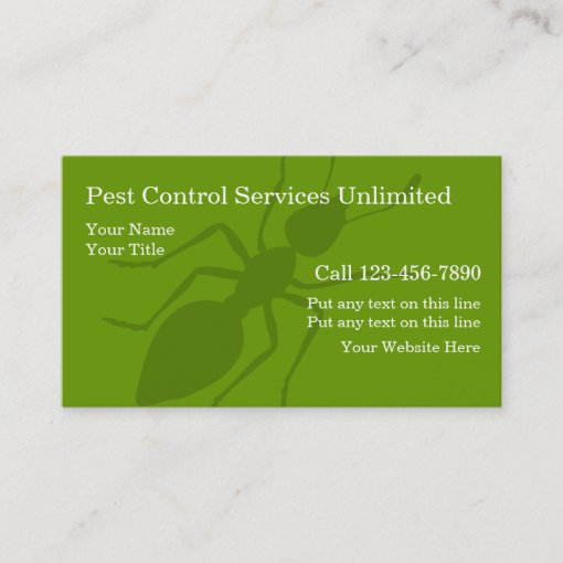 Pest Control Business Cards | Zazzle