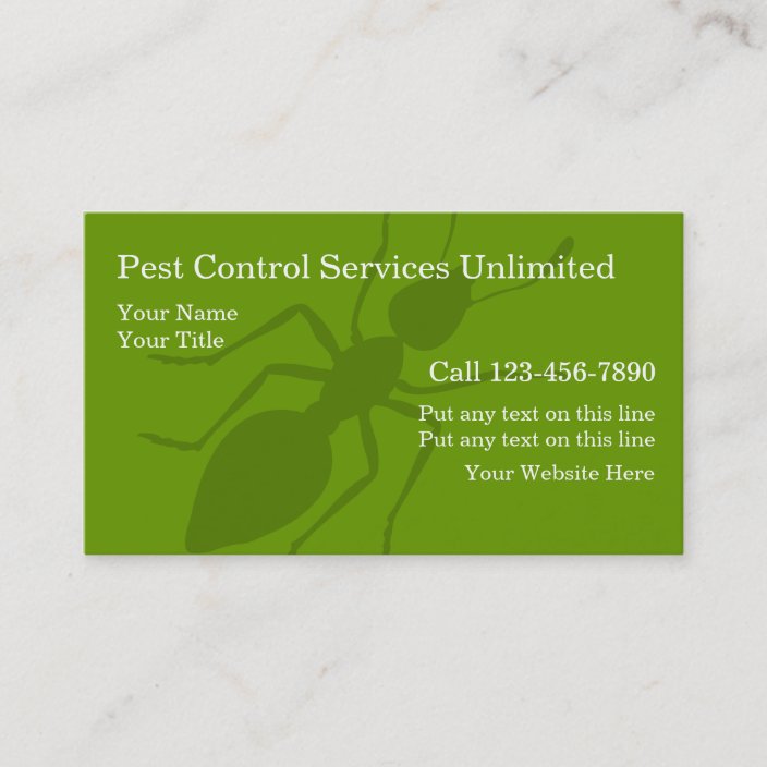 Pest Control Business Cards | Zazzle.com