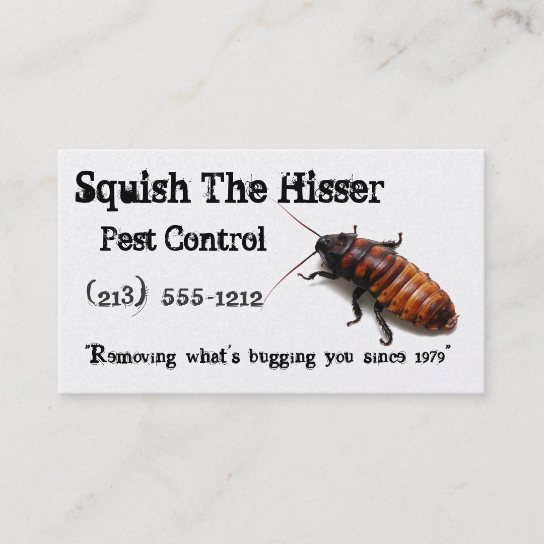 Pest Control Business Cards | Zazzle