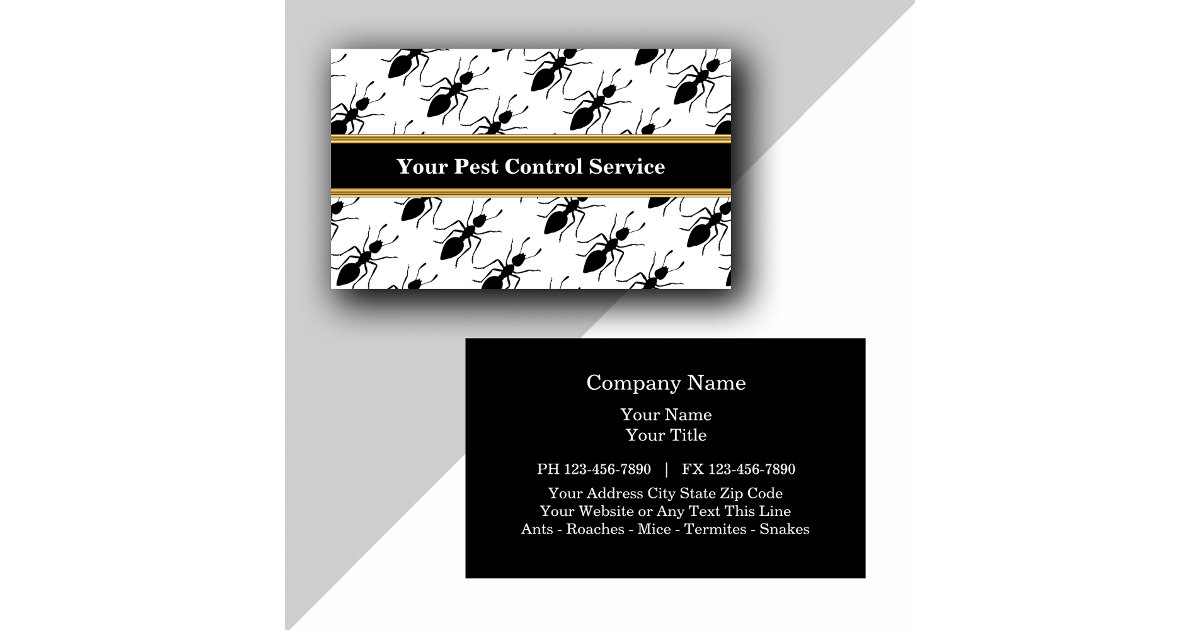 Pest Control Business Cards | Zazzle