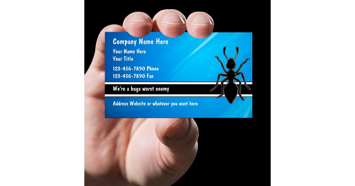 Pest Control Business Cards | Zazzle