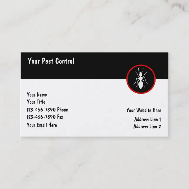 Pest Control Business Cards | Zazzle