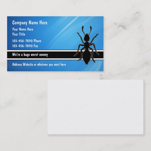 Pest Control Business Cards | Zazzle