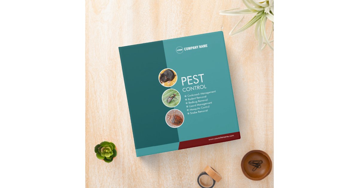 Pest Control Business Document Binder | Zazzle