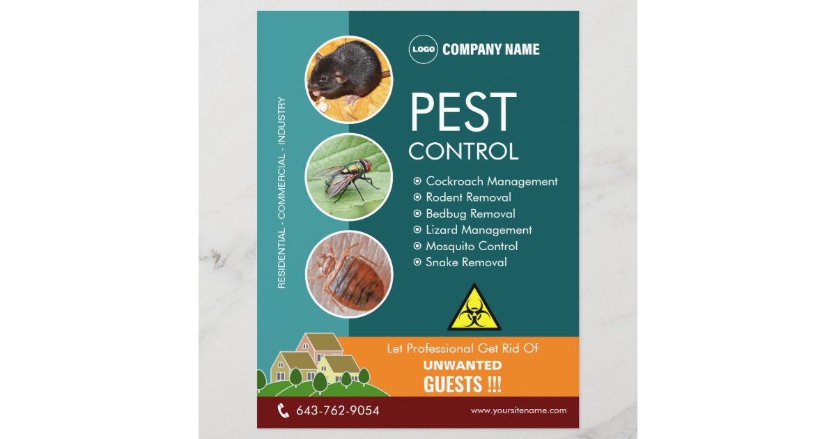 Pest Control Custom Flyer | Zazzle