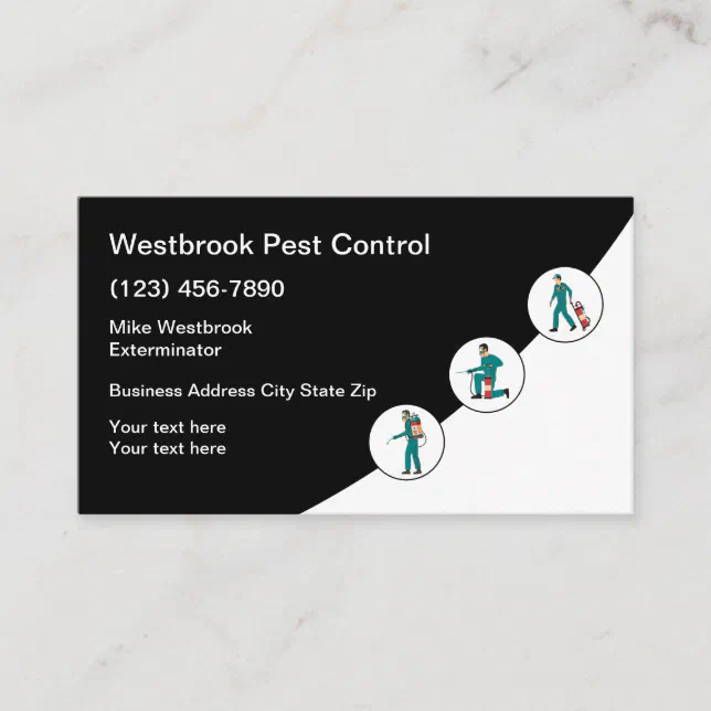 Pest Control Exterminating Business Card | Zazzle