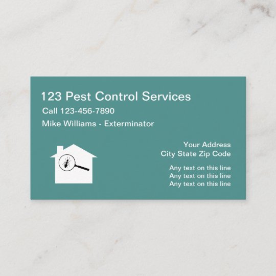 Pest Control Exterminating Service Business Card | Zazzle.com