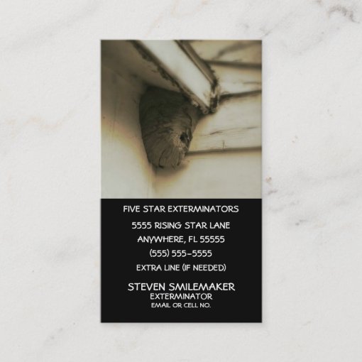 Pest Control Exterminator Business Card | Zazzle