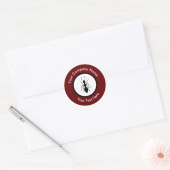 Pest Control Exterminator Theme Business Stickers | Zazzle