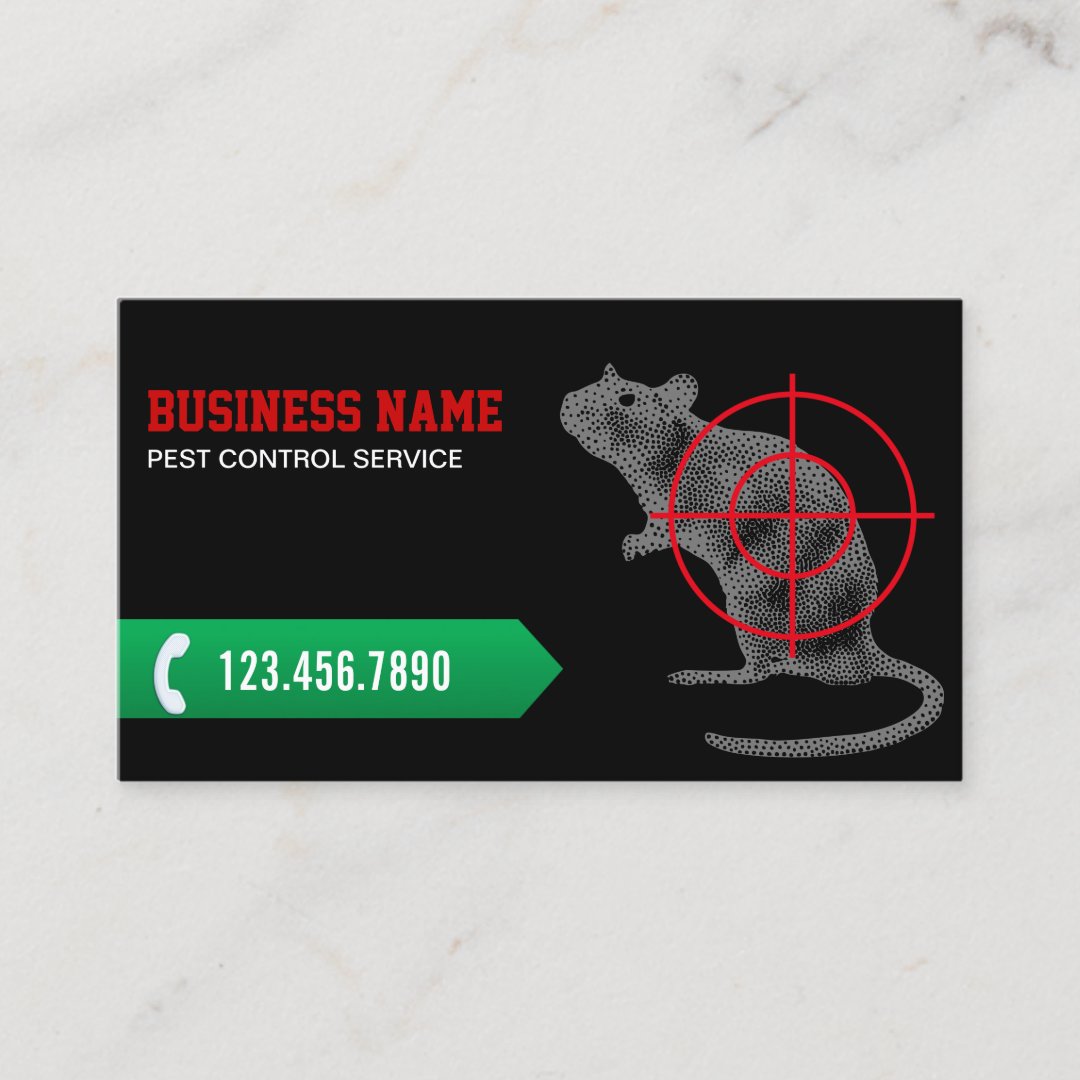 Pest Control Professional Exterminator Business Card | Zazzle
