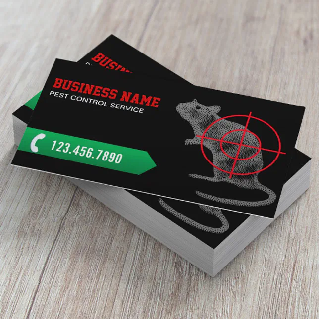 Pest Control Professional Exterminator Business Card | Zazzle