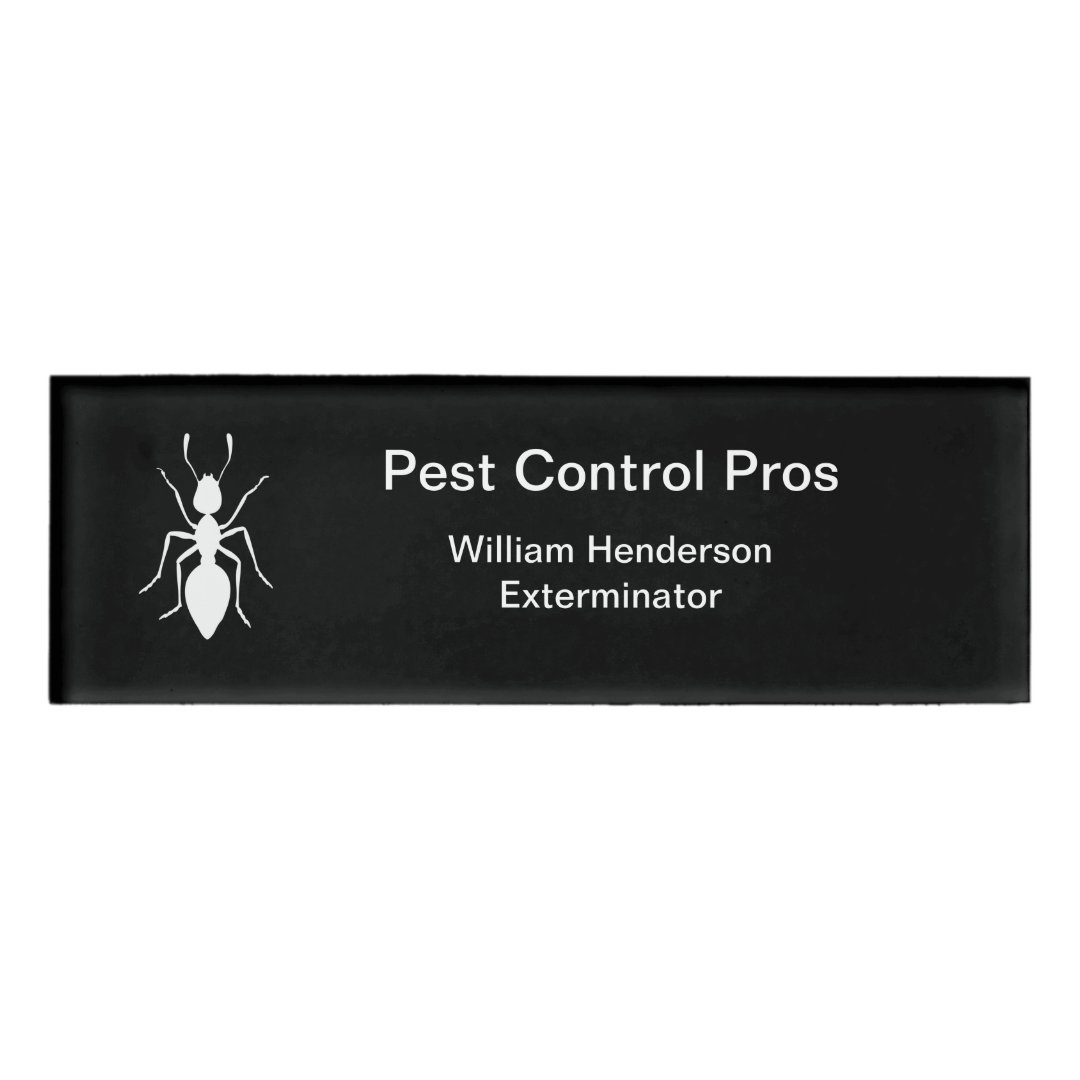 Pest Control Professional Name Tags | Zazzle
