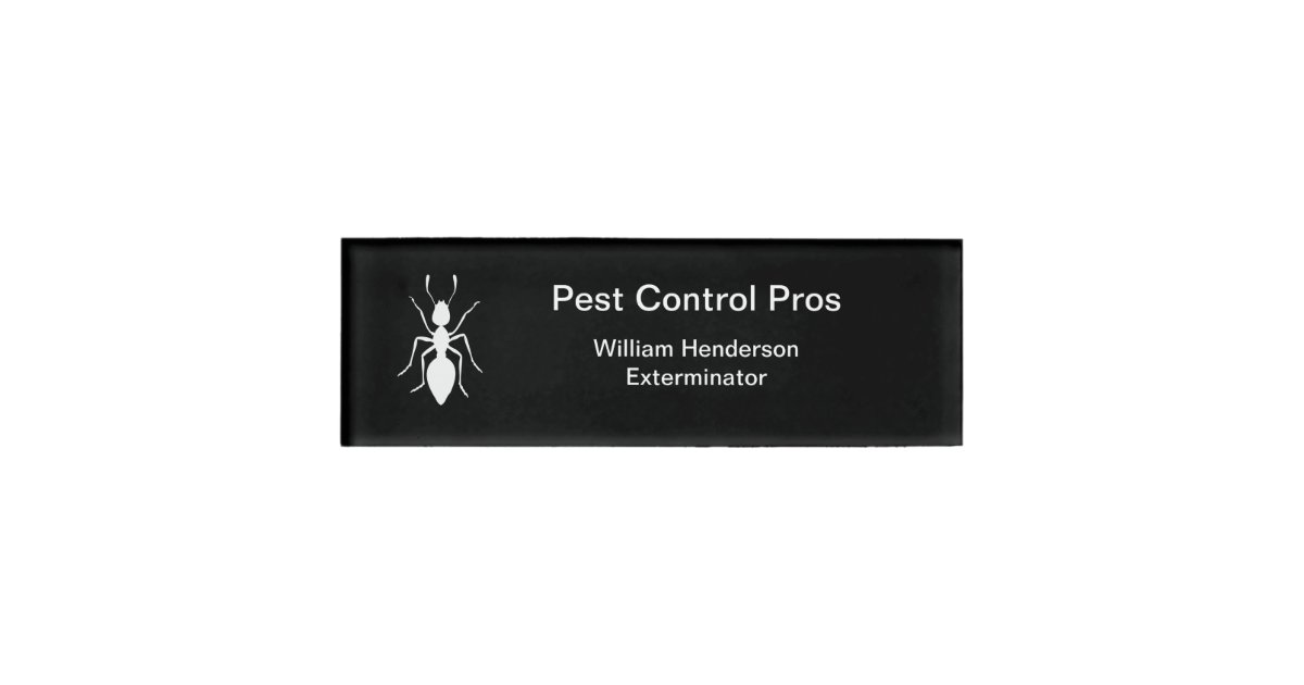 Pest Control Professional Name Tags | Zazzle
