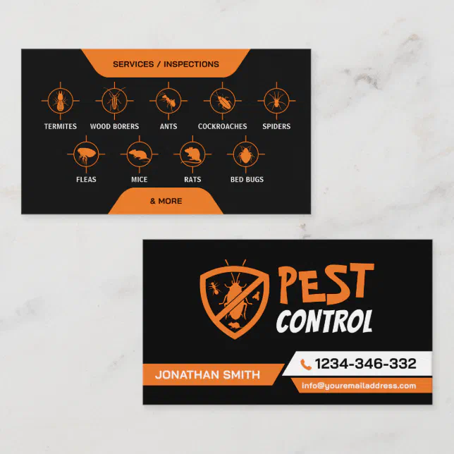Pest control Service Business Card | Zazzle