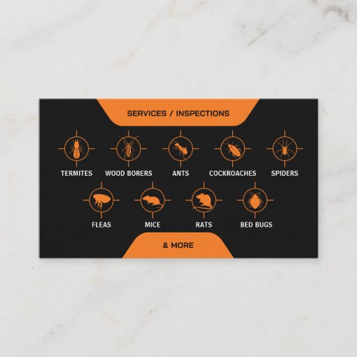 Pest control Service Business Card | Zazzle