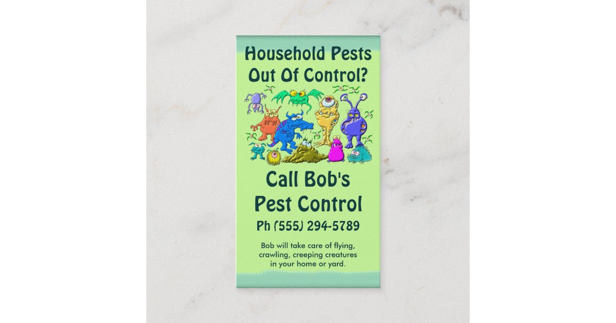 Pest Control Service Business Card | Zazzle