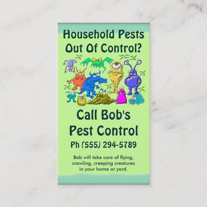 Pest Control Service Business Card | Zazzle.com
