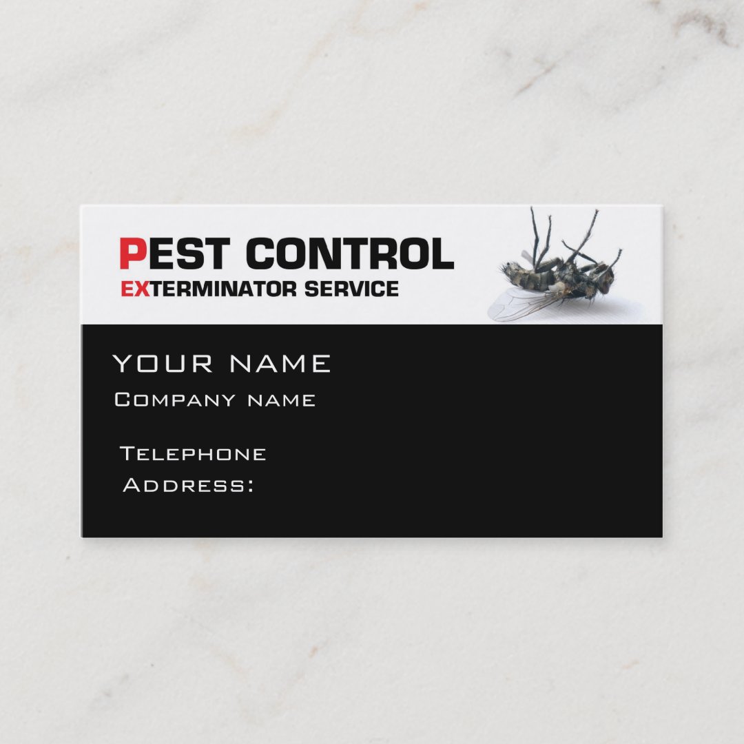 Pest control service business card | Zazzle