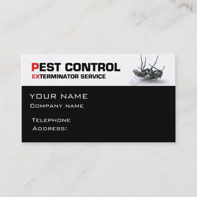 Pest control service business card | Zazzle