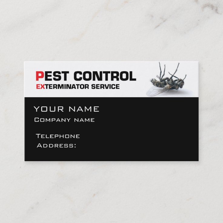 Pest control service business card | Zazzle