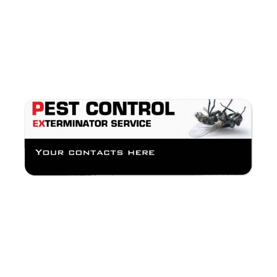 Pest control service label | Zazzle.com