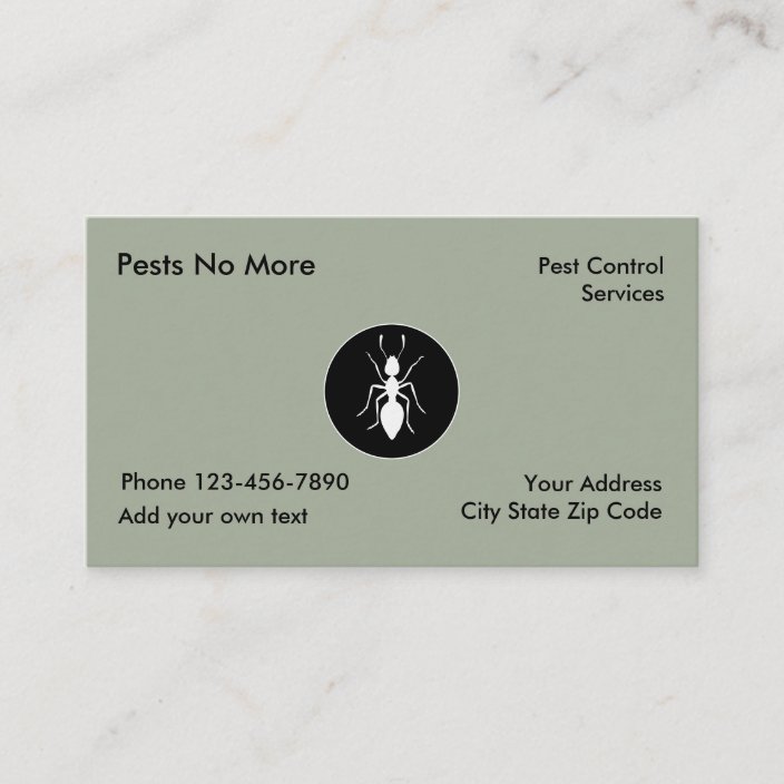 Pest Control Services Business Card | Zazzle.com