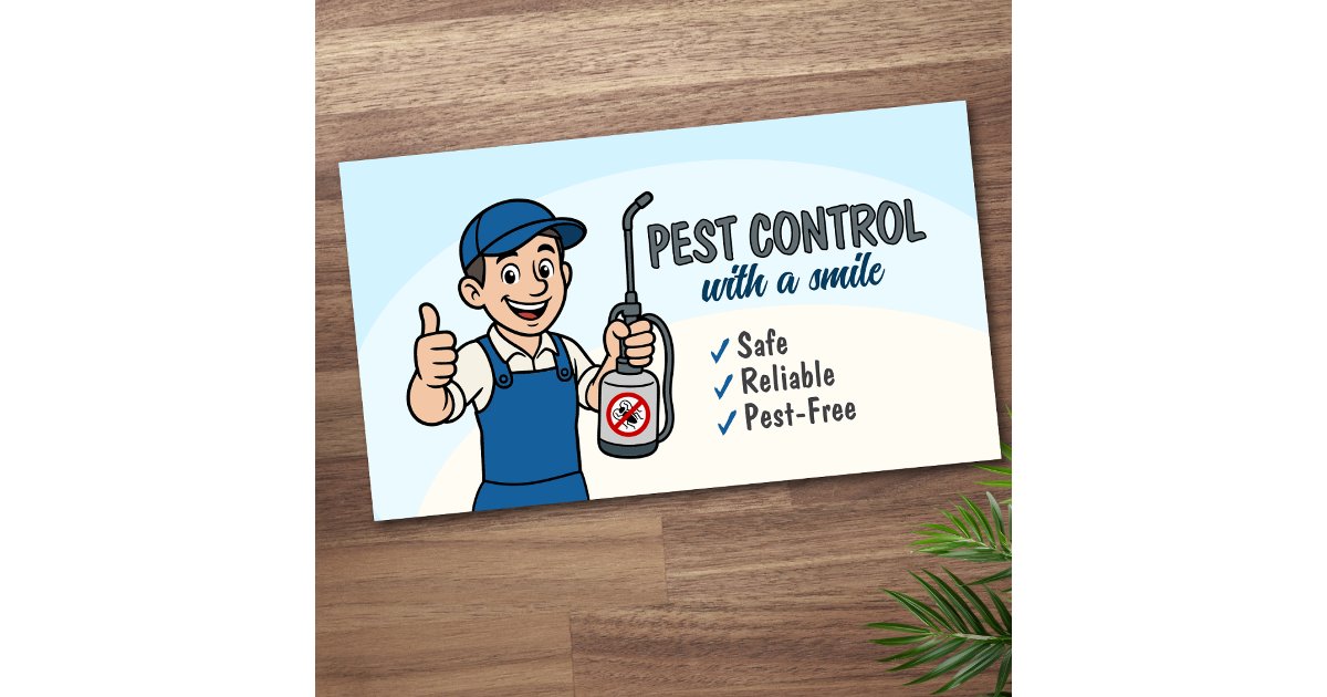 Pest Control Services - Exterminator Business Card | Zazzle