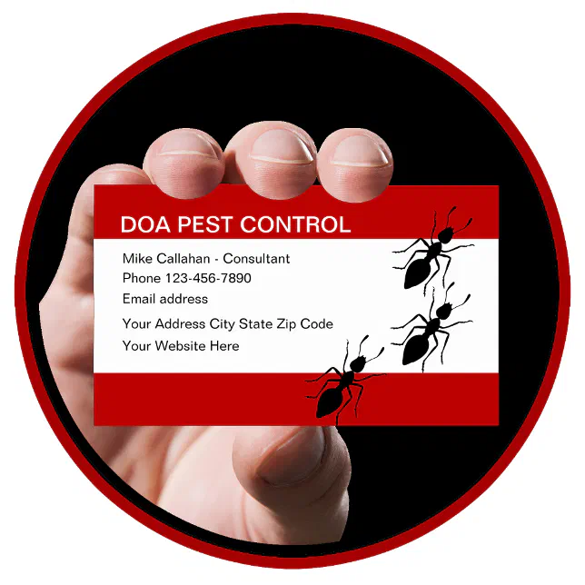 Pest Control Services Modern Design Business Card | Zazzle