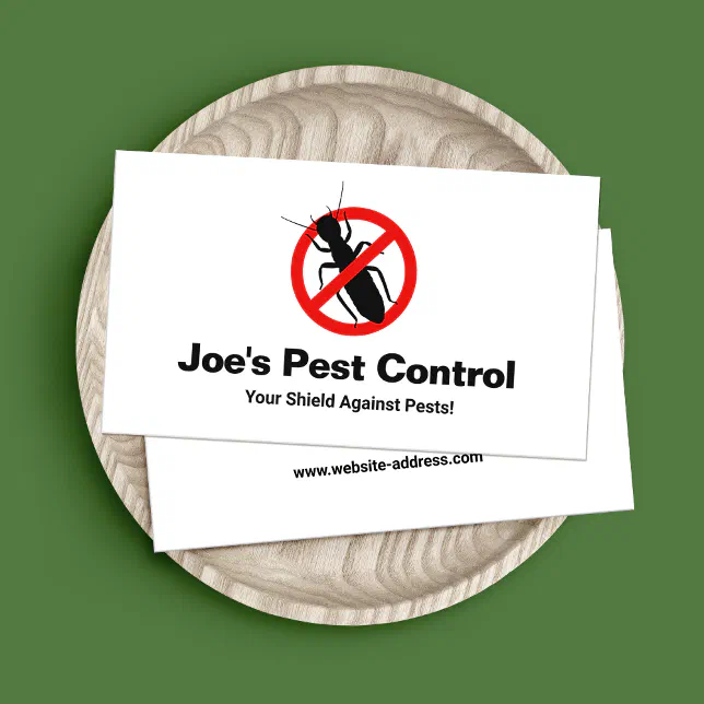 Pest Control Termite No Symbol Business Card | Zazzle