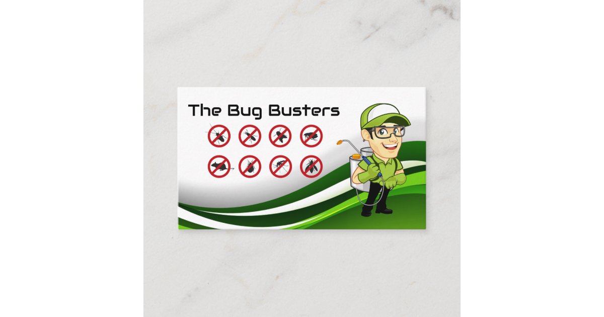 Pest Control Worker Business Card | Zazzle