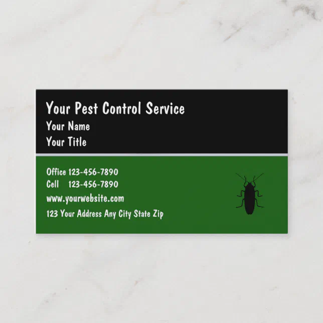 Pest Controll Business Cards | Zazzle