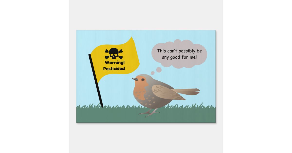 “Pesticide Warning Flag” Sign | Zazzle