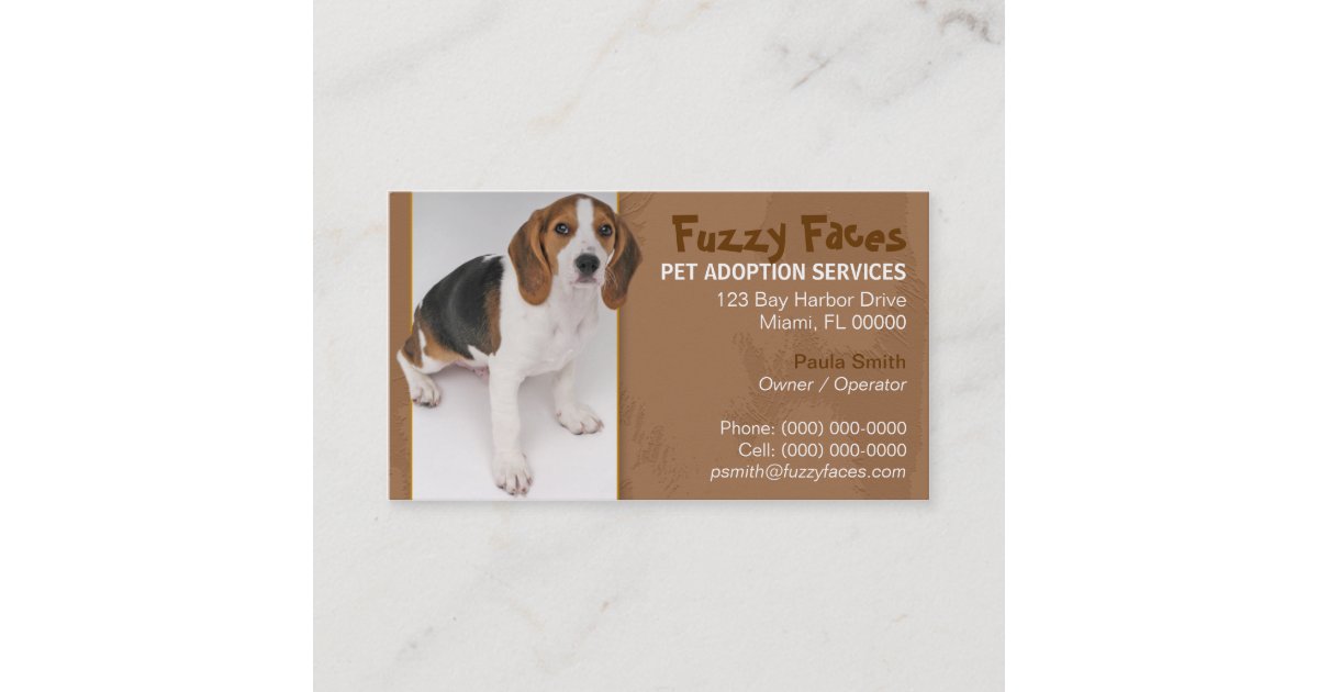 Pet Adoption Business Card | Zazzle