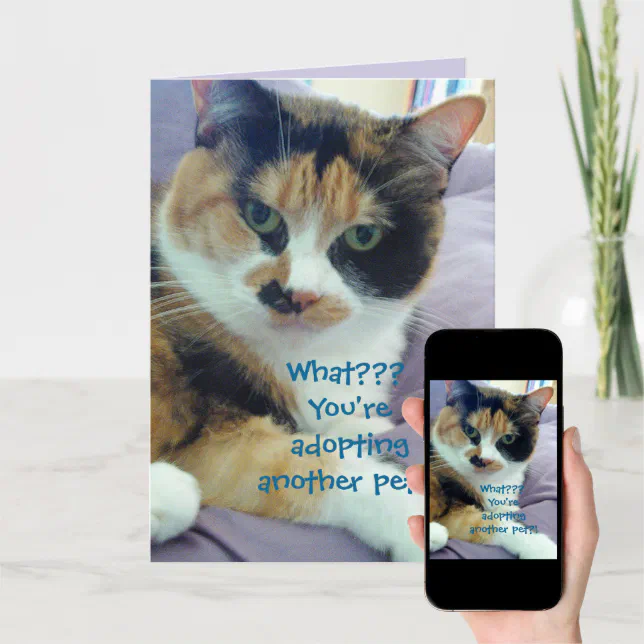 Pet Adoption Greeting Card | Zazzle