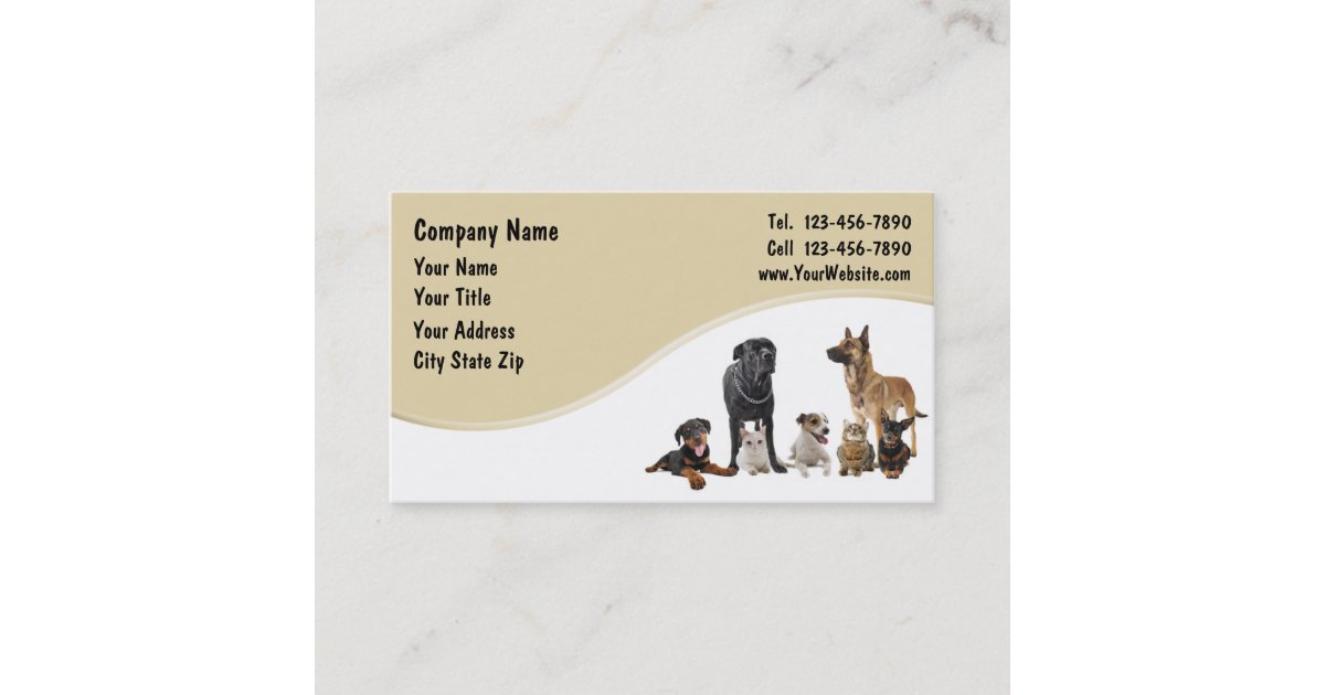 Pet Business Cards | Zazzle.com
