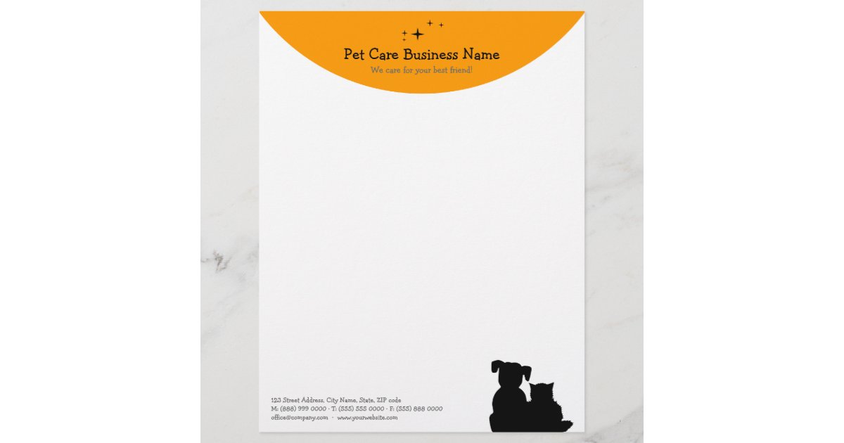 Pet Care / Sitter letterhead | Zazzle