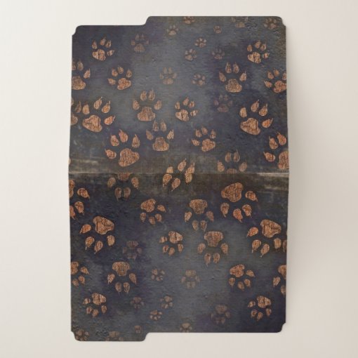 Pet Dog Cat Paw Prints File Folder | Zazzle