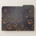 Pet Dog Cat Paw Prints File Folder | Zazzle