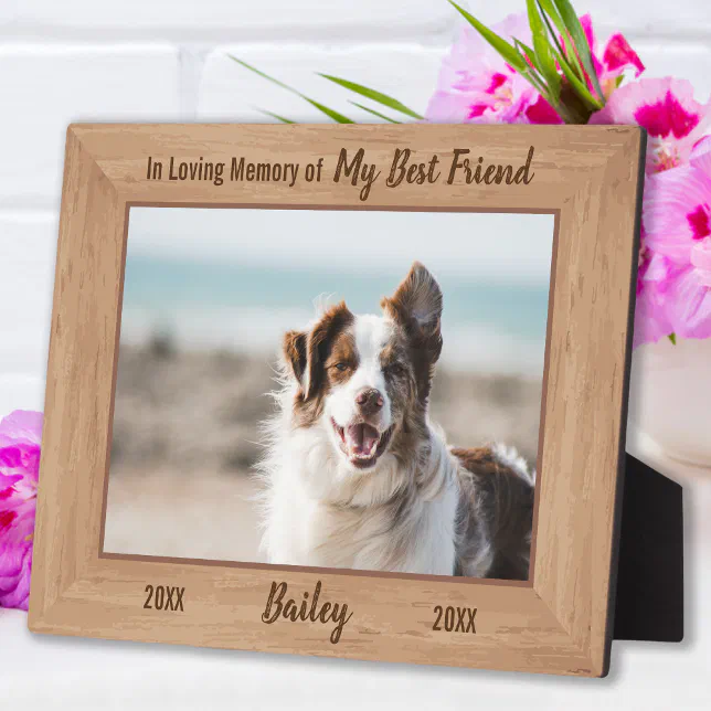 Pet Dog Memorial - In Loving Memory - Pet Loss Plaque | Zazzle