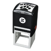 Pet Dog Paw Print Mark and Signature Personalized Self-inking Stamp ...