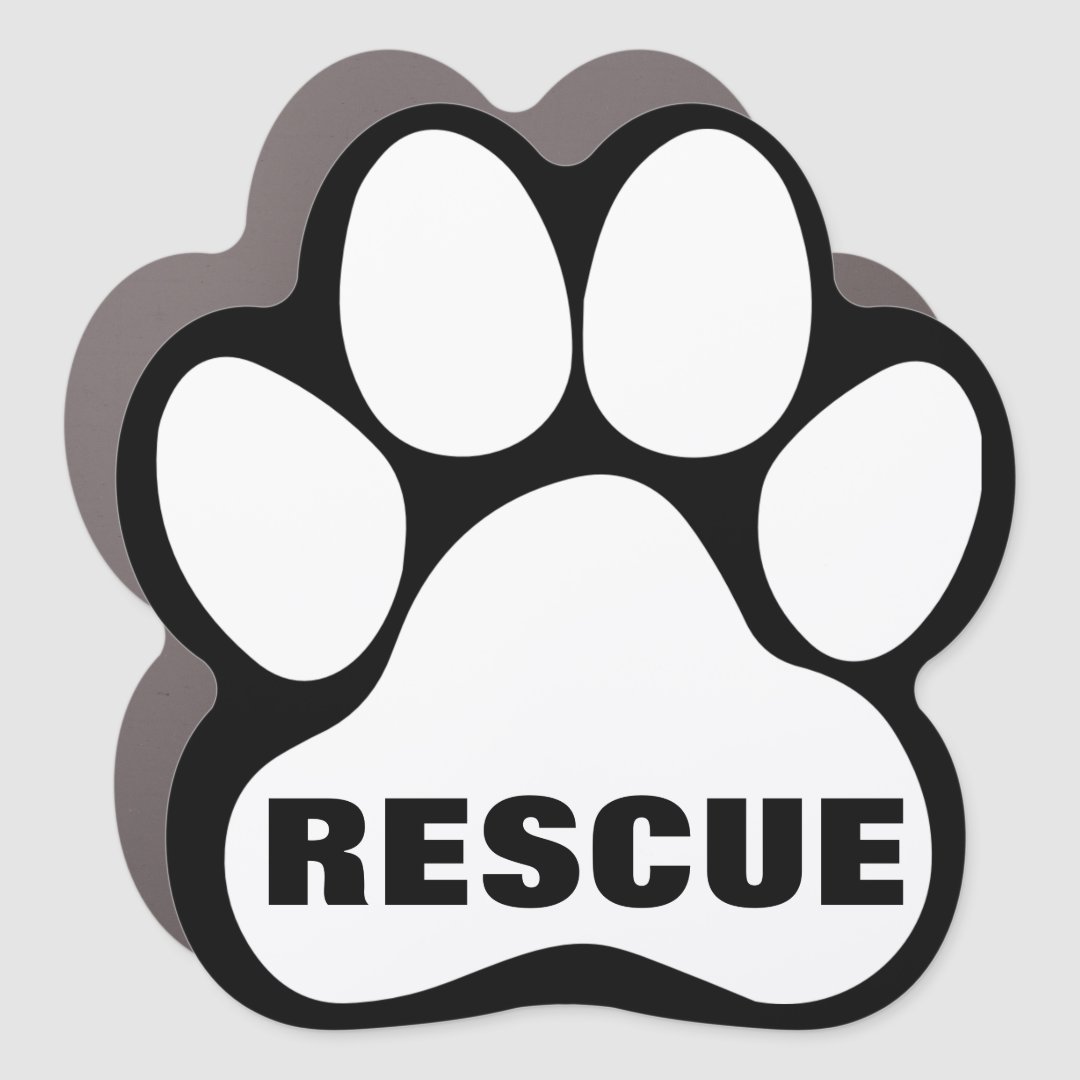 Pet Dog Puppy Rescue Personalized Car Magnet | Zazzle