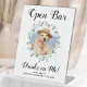 Pet Dog Wedding Open Bar Custom Photo Drinks Pedestal Sign | Zazzle