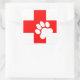 Pet First Aid Decals Square Sticker | Zazzle
