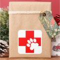 Pet First Aid Decals Square Sticker | Zazzle