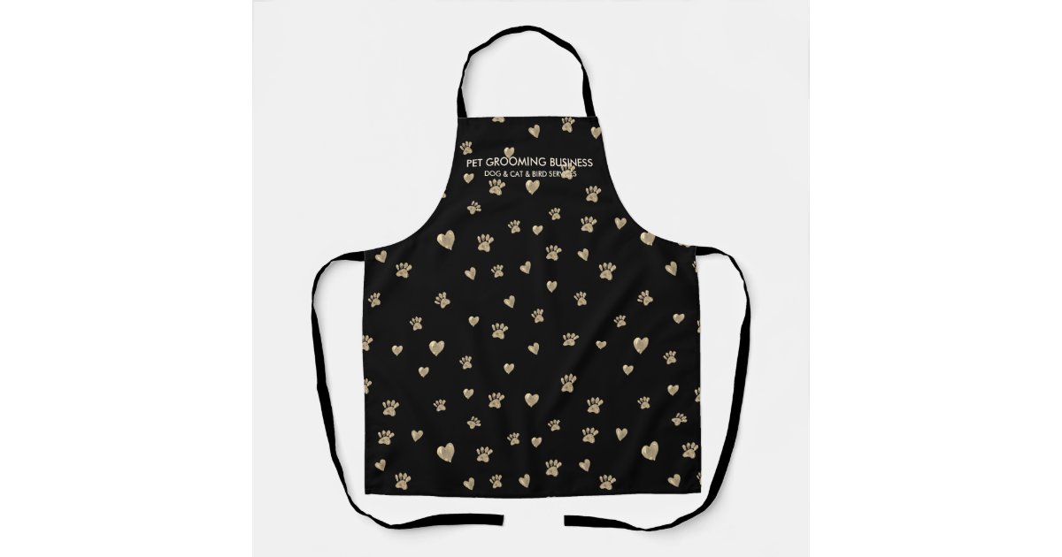 Pet Grooming Dog Cat Veterinary Paws Apron | Zazzle