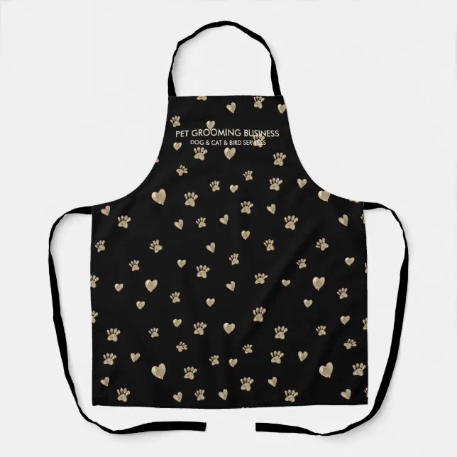 Pet Grooming Dog Cat Veterinary Paws Apron | Zazzle